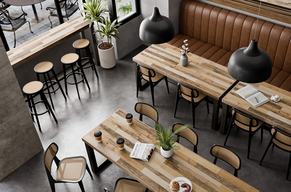 Commercial & Hospitality Wood Counter and Bar Height Tables
