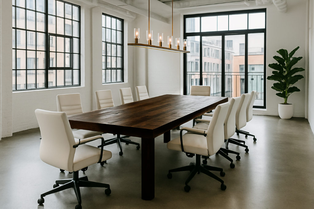 Mendocino Conference Table | Solid Reclaimed Wood Tables